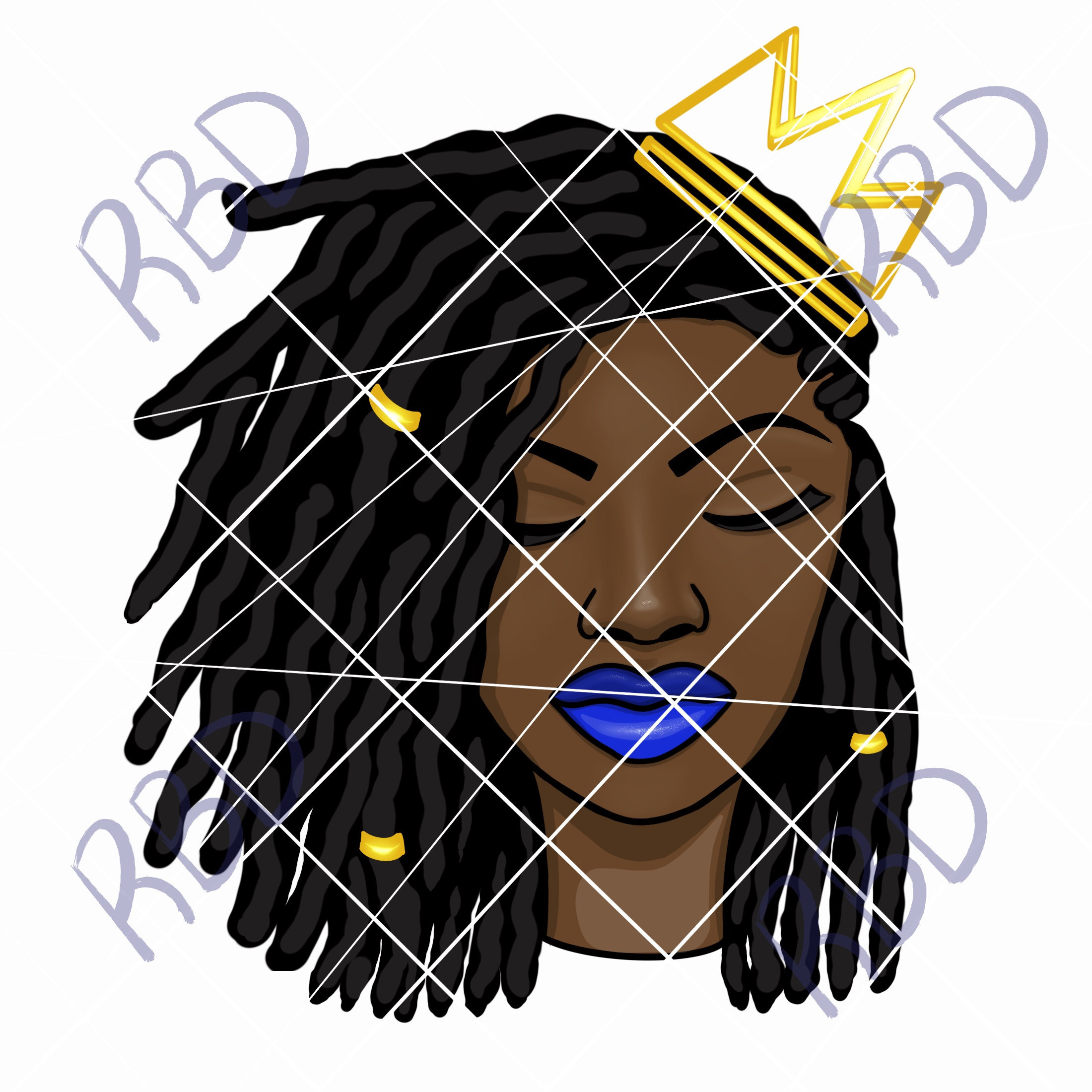 PRINCESS Locs Svg Png Crown Black Women Natural Hair - Etsy Australia