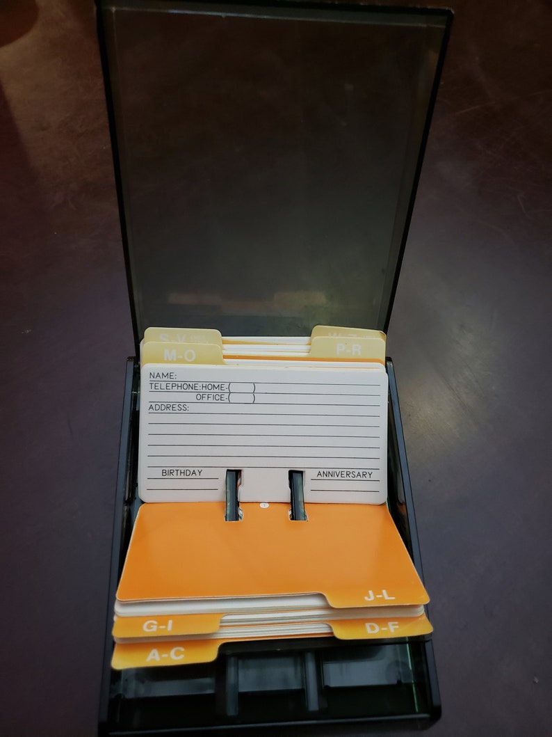 Vintage Flip Burnt Orange Address Organizer - Etsy