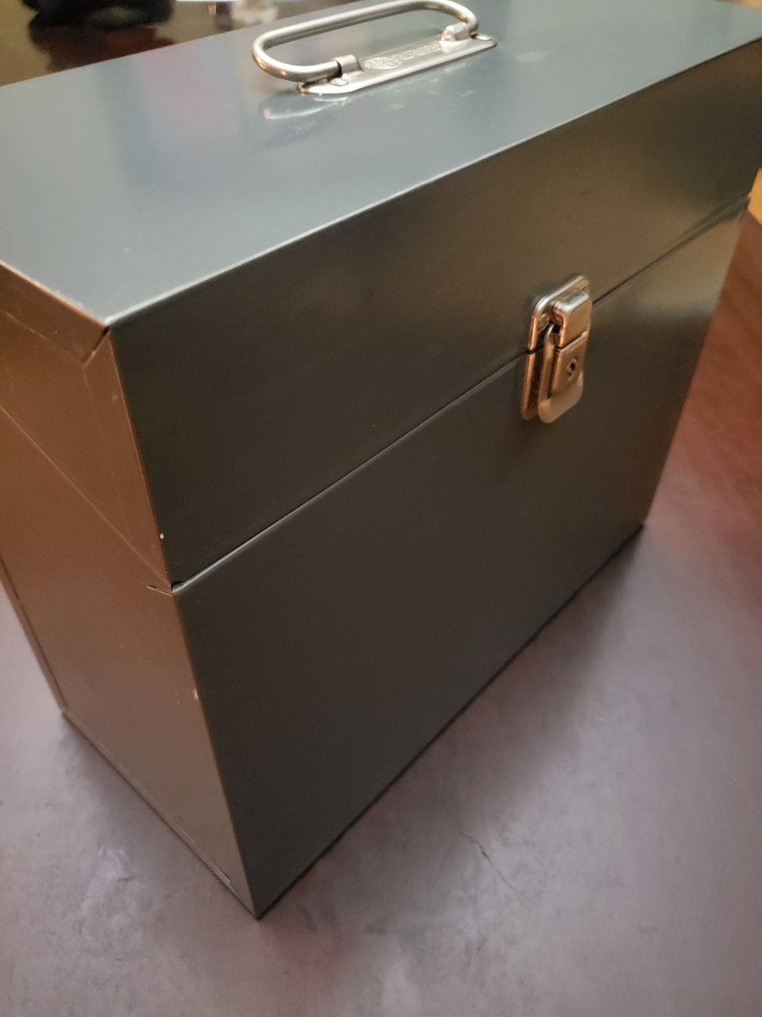 Vintage Metal Grey Steelmaster Storage Box - Etsy