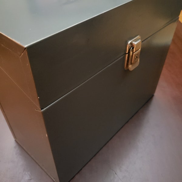 Grey Metal Box - Etsy