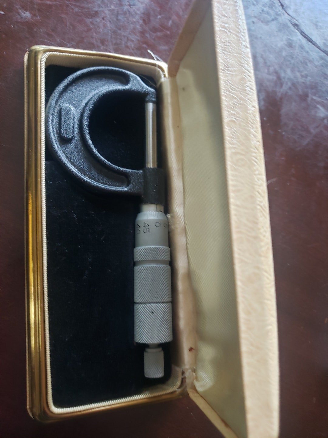 Vintage Micrometer in Original Ostrich Skin Case With Velvet Inset - Etsy