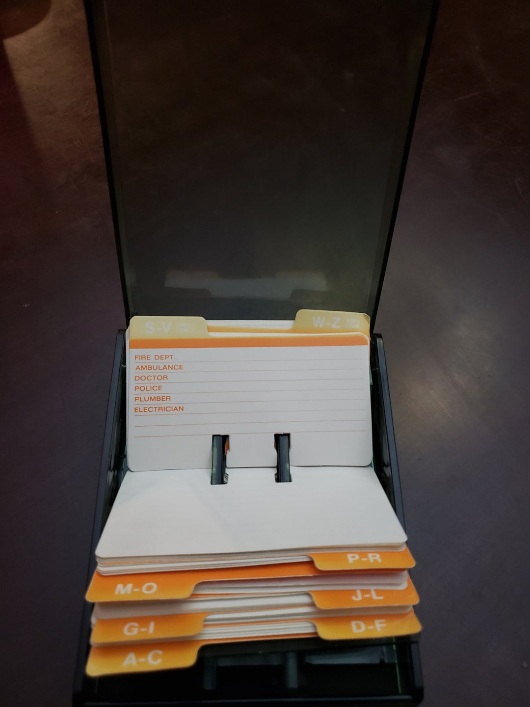 Vintage Flip Burnt Orange Address Organizer - Etsy