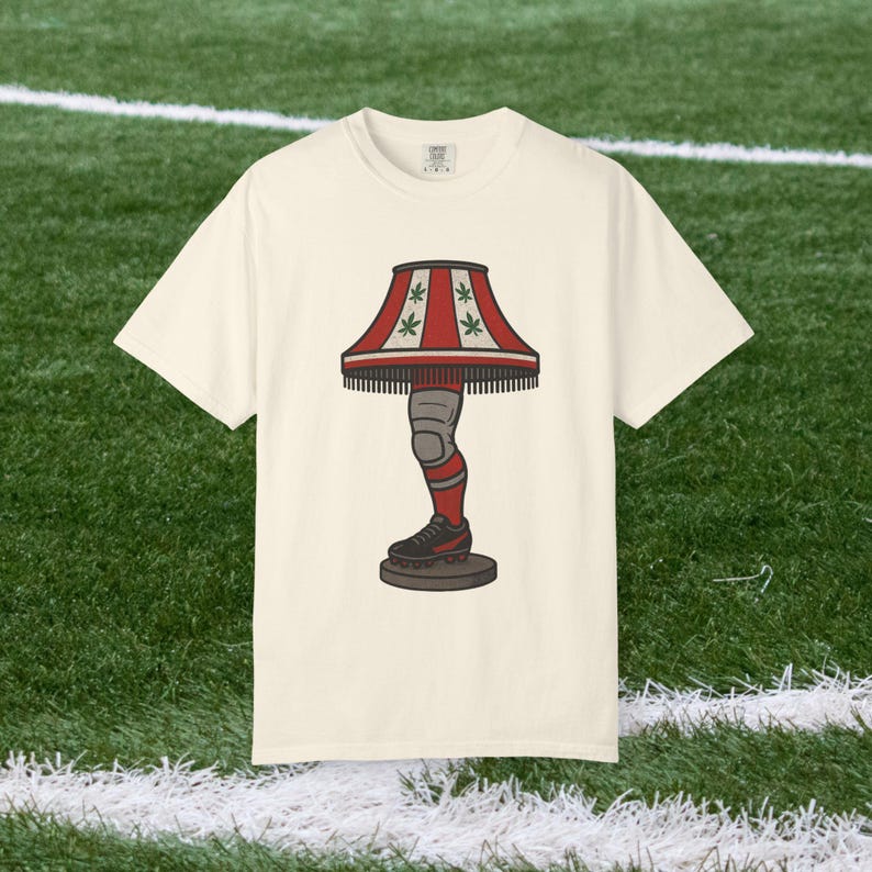 Christmas Leg Lamp T-shirt: Ohio Holiday Tee, Funny University Apparel ...