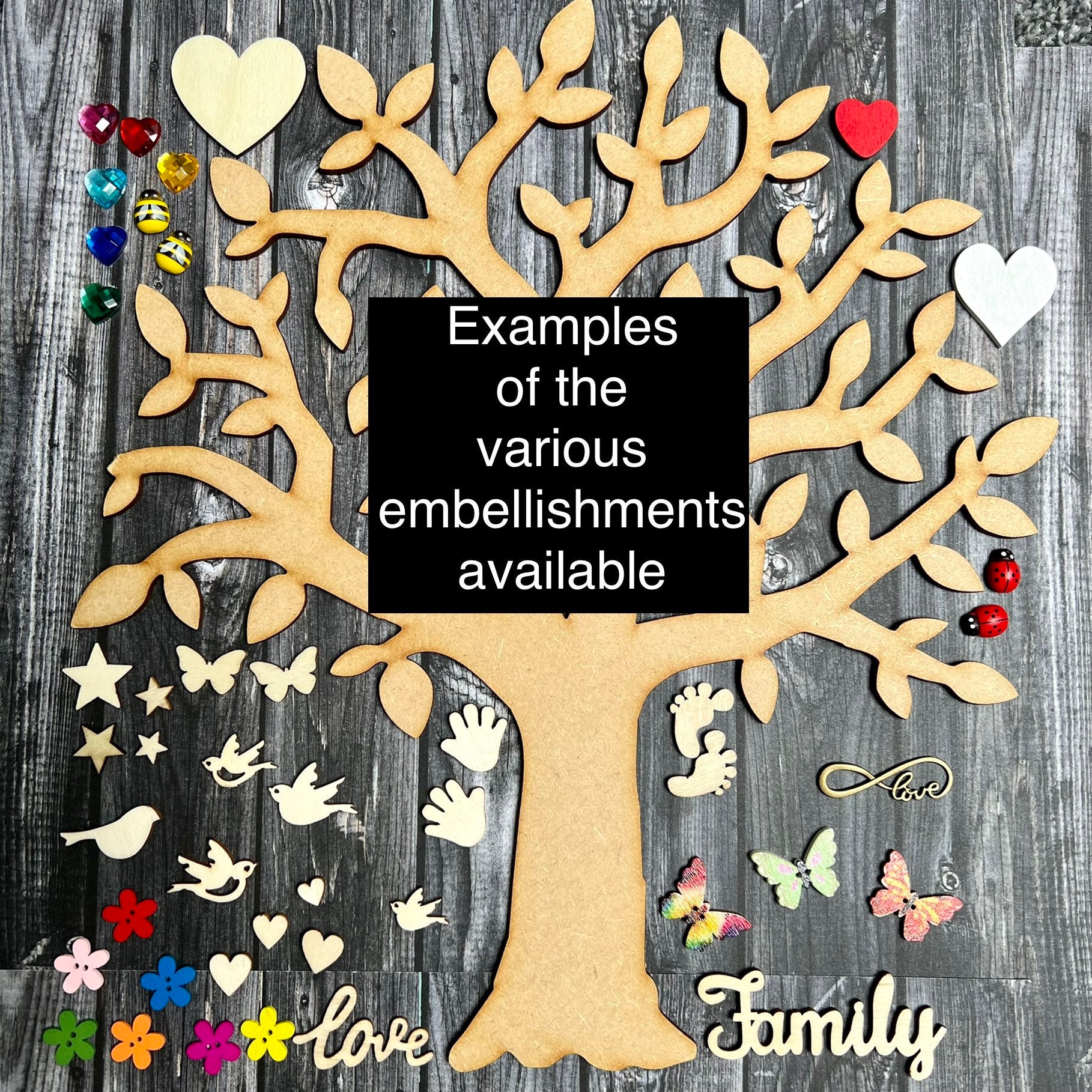 Large Personalised Family Tree Frame / up to 30 Names - Etsy