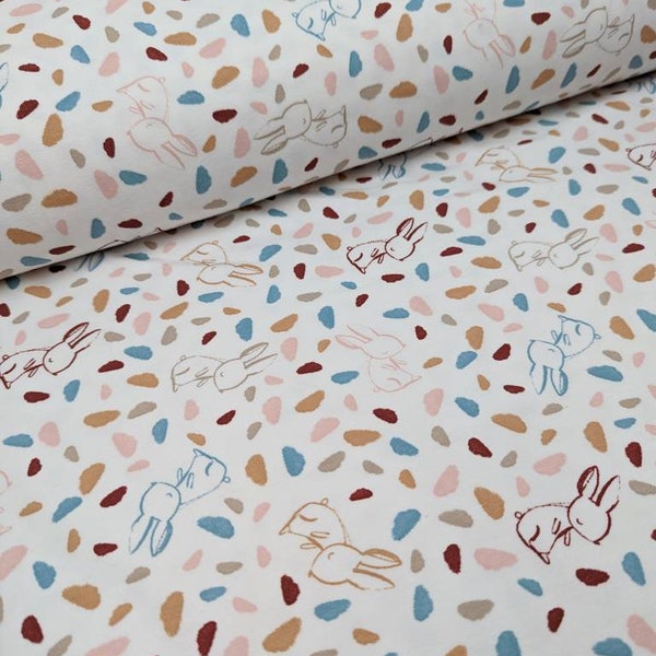 Bunny Print Fabric - Etsy UK