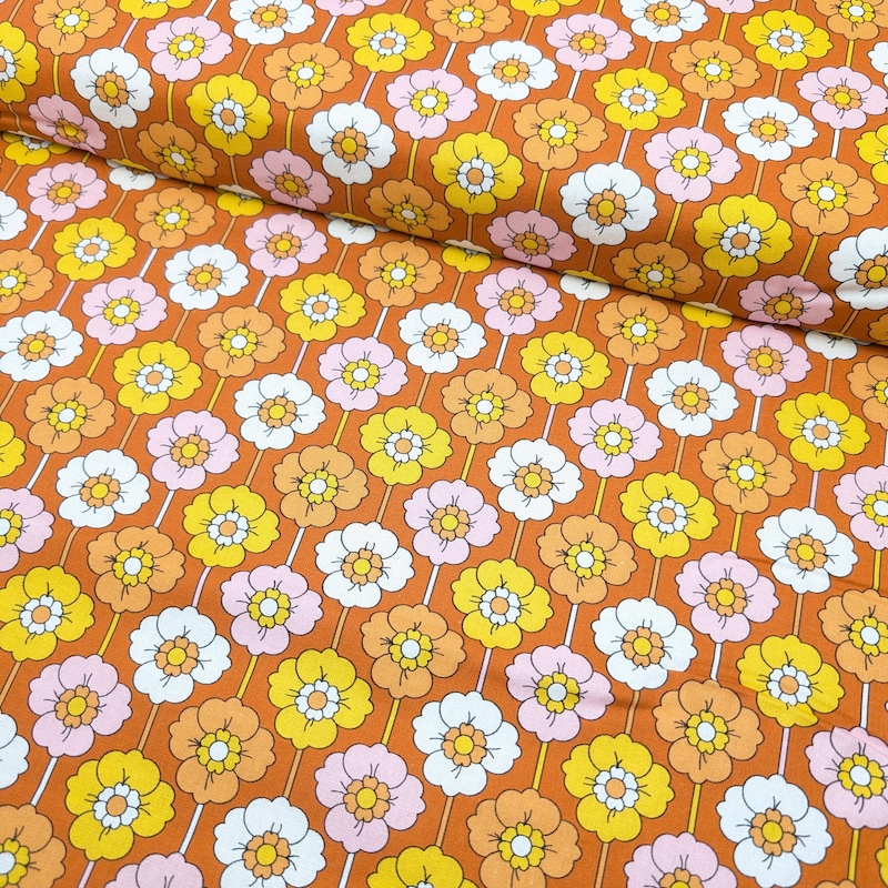 1970s Retro Fabric - Etsy