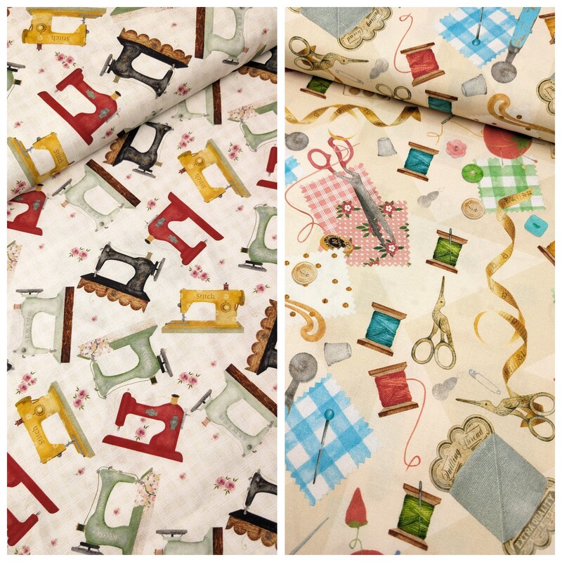 Sewing Theme Fabric - Etsy