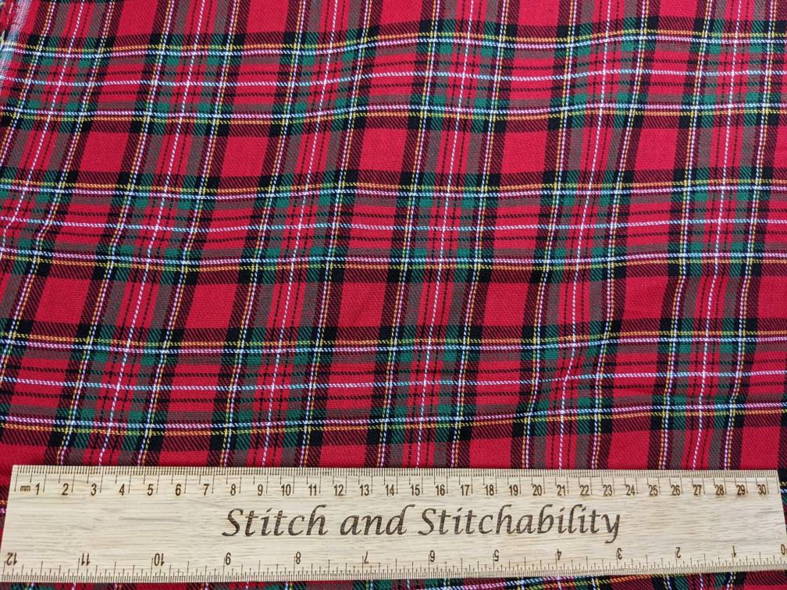 100% Brushed Cotton Tartan, Check, Fabric Buy the Metre, Half Metre or ...