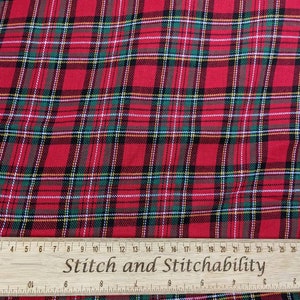 100% Brushed Cotton Tartan, Check, Fabric Buy the Metre, Half Metre or ...