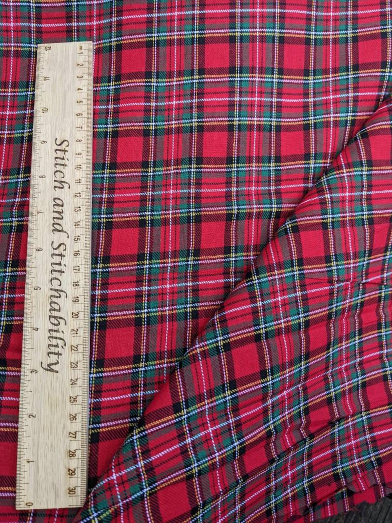 100% Brushed Cotton Tartan, Check, Fabric Buy the Metre, Half Metre or ...