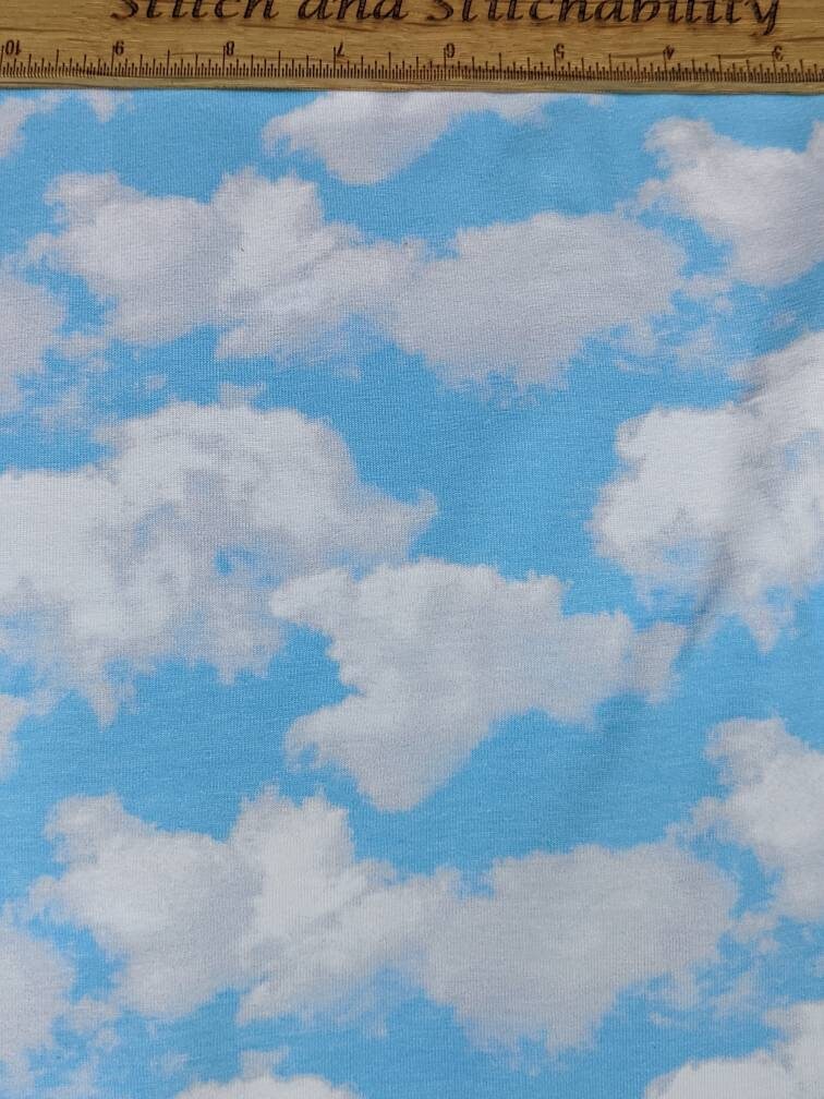 Cloud Cotton Jersey Fabric - Etsy UK