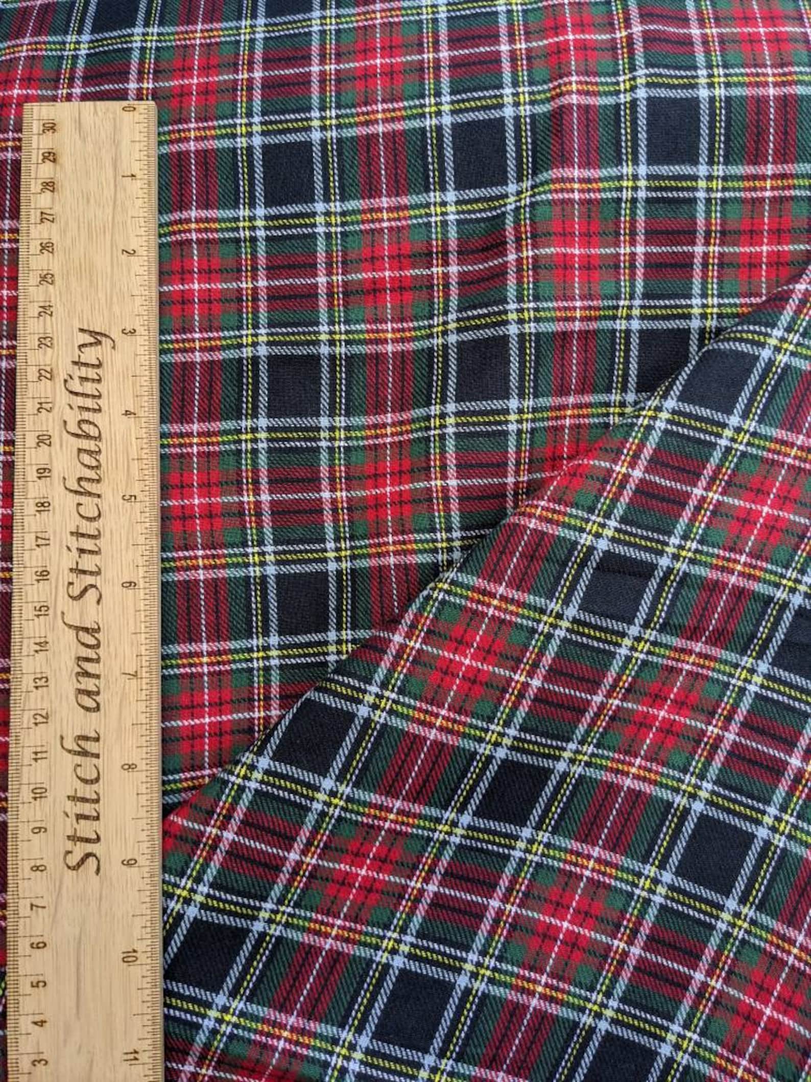 100% Brushed Cotton Tartan, Check, Fabric Buy the Metre, Half Metre or ...