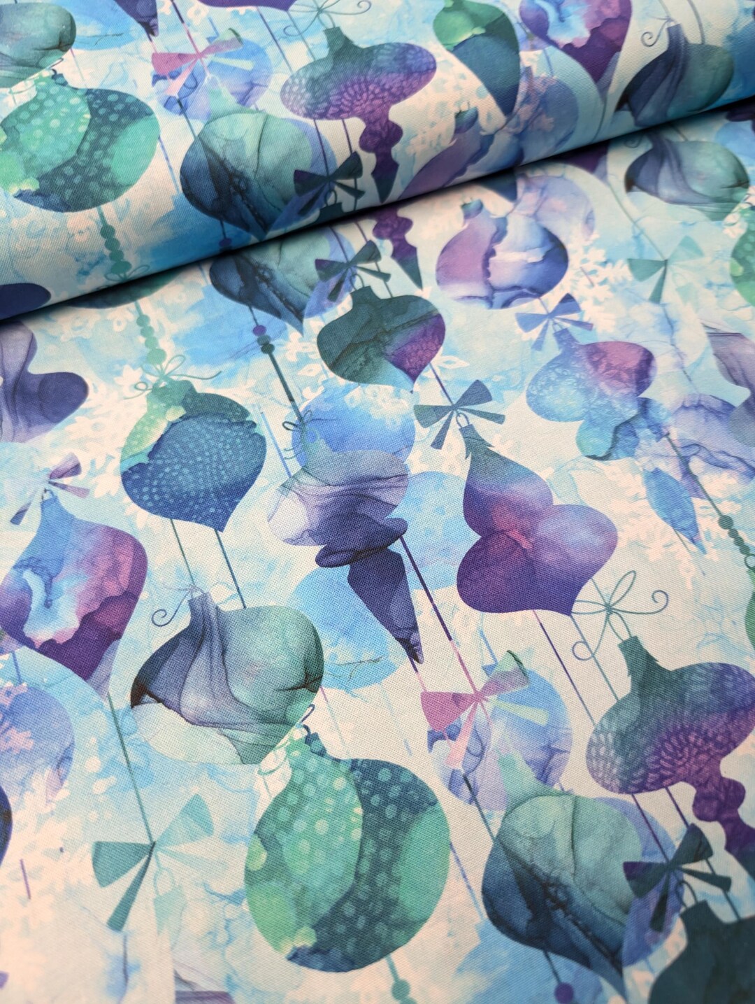 Baubles From the Midwinter Magic Collection 100% Cotton Fabric ...