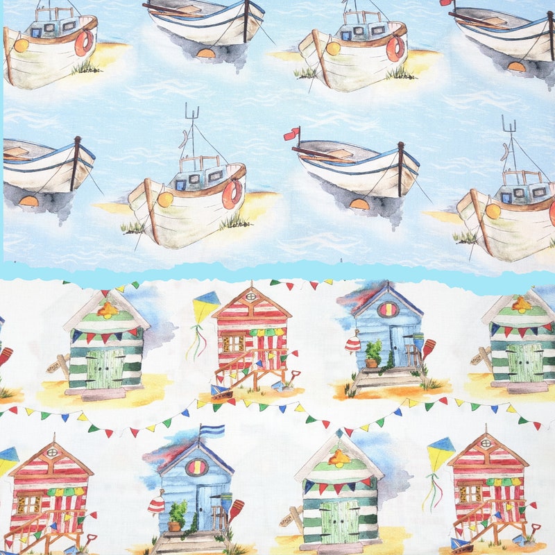 Beach Theme Fabric - Etsy