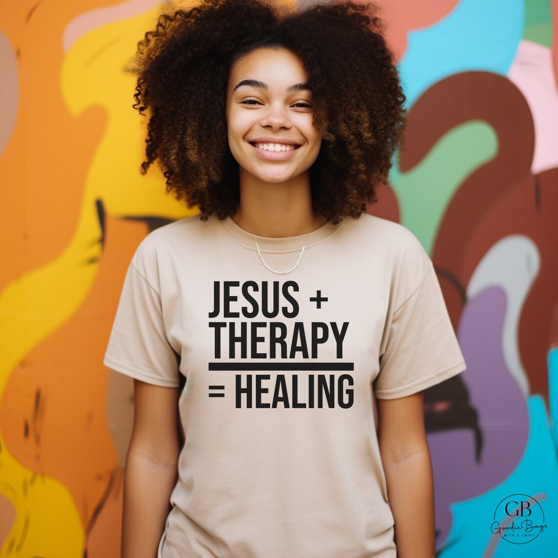 Jesus + Therapy = Healing T-shirt/sweatshirt | Inspirational Mental ...