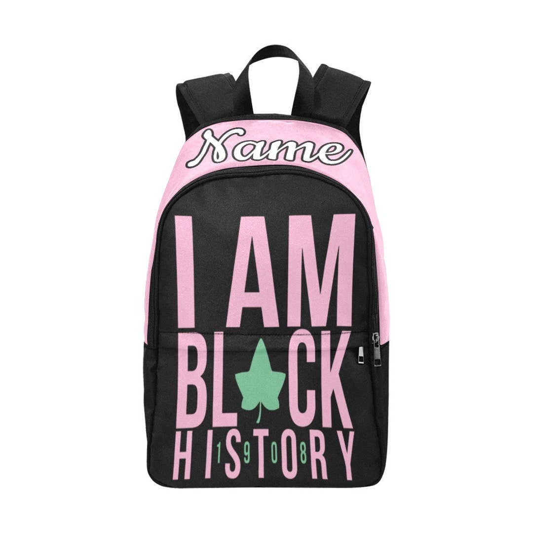 Custom Alpha Kappa Alpha Sorority Backpack AKA Pink and Green Stylish ...