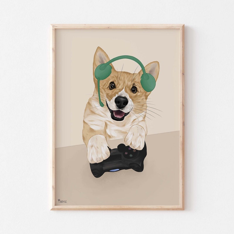 Corgi Print - Etsy