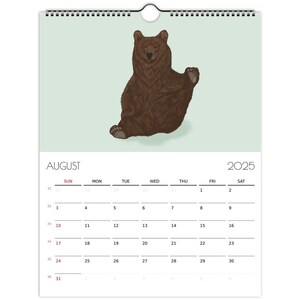 2025 Woodland Animal Calendar, 2025 Calendar Animals, Calendar 2025 ...