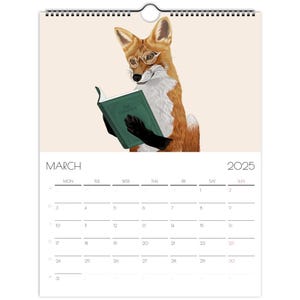 2025 Woodland Animal Calendar, 2025 Calendar Animals, Calendar 2025 ...