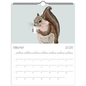 2025 Woodland Animal Calendar, 2025 Calendar Animals, Calendar 2025 ...