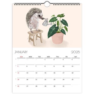 2025 Woodland Animal Calendar, 2025 Calendar Animals, Calendar 2025 ...