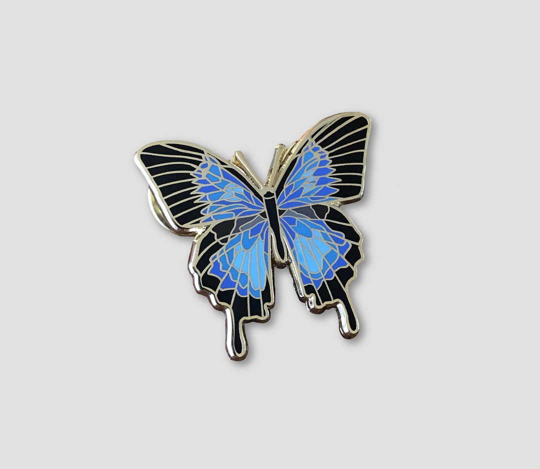 Butterfly Enamel Pin, Butterfly Brooch, Lapel Pin, Hard Enamel Pin ...