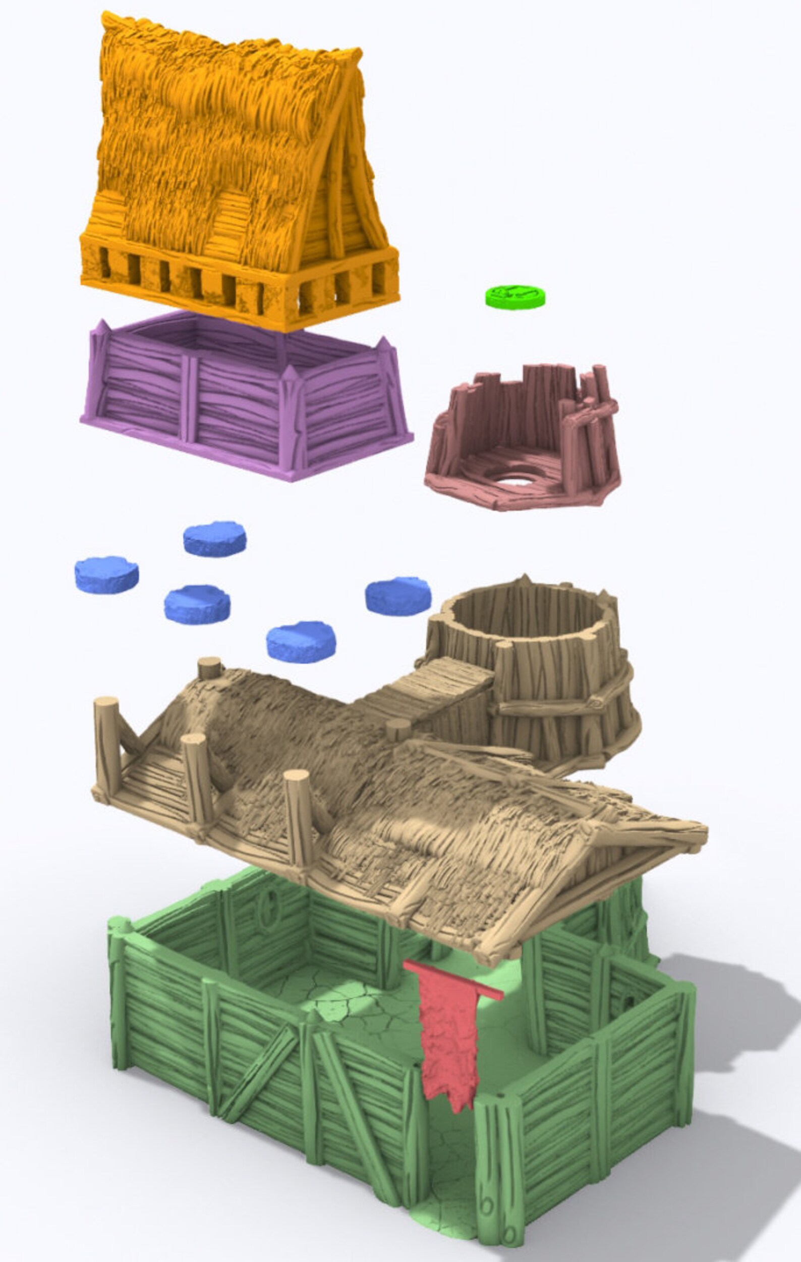 The Mine Barracks D&D Dnd RPG terrain Tabletop Pathfinder - Etsy