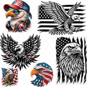 Eagle With American Flag Svg, Flag Svg, Eagle Svg, 4th of July Svg, USA ...