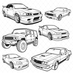 100 Modified Cars Coloring Pages PDF, JPG, Relaxing Fun Coloring Pages ...