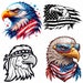 Eagle With American Flag Svg, Flag Svg, Eagle Svg, 4th of July Svg, USA ...