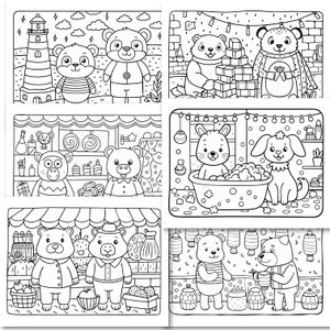 Cozy Friends: Super Cute Animal Characters Coloring Book, 100 Pages ...