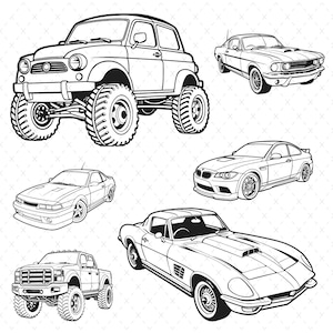 100 Modified Cars Coloring Pages PDF, JPG, Relaxing Fun Coloring Pages ...