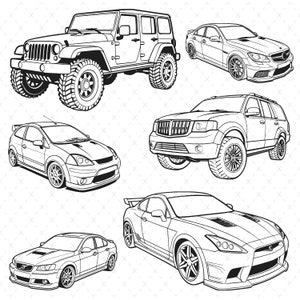 100 Modified Cars Coloring Pages PDF, JPG, Relaxing Fun Coloring Pages ...
