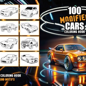 100 Modified Cars Coloring Pages PDF, JPG, Relaxing Fun Coloring Pages ...