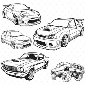 100 Modified Cars Coloring Pages PDF, JPG, Relaxing Fun Coloring Pages ...