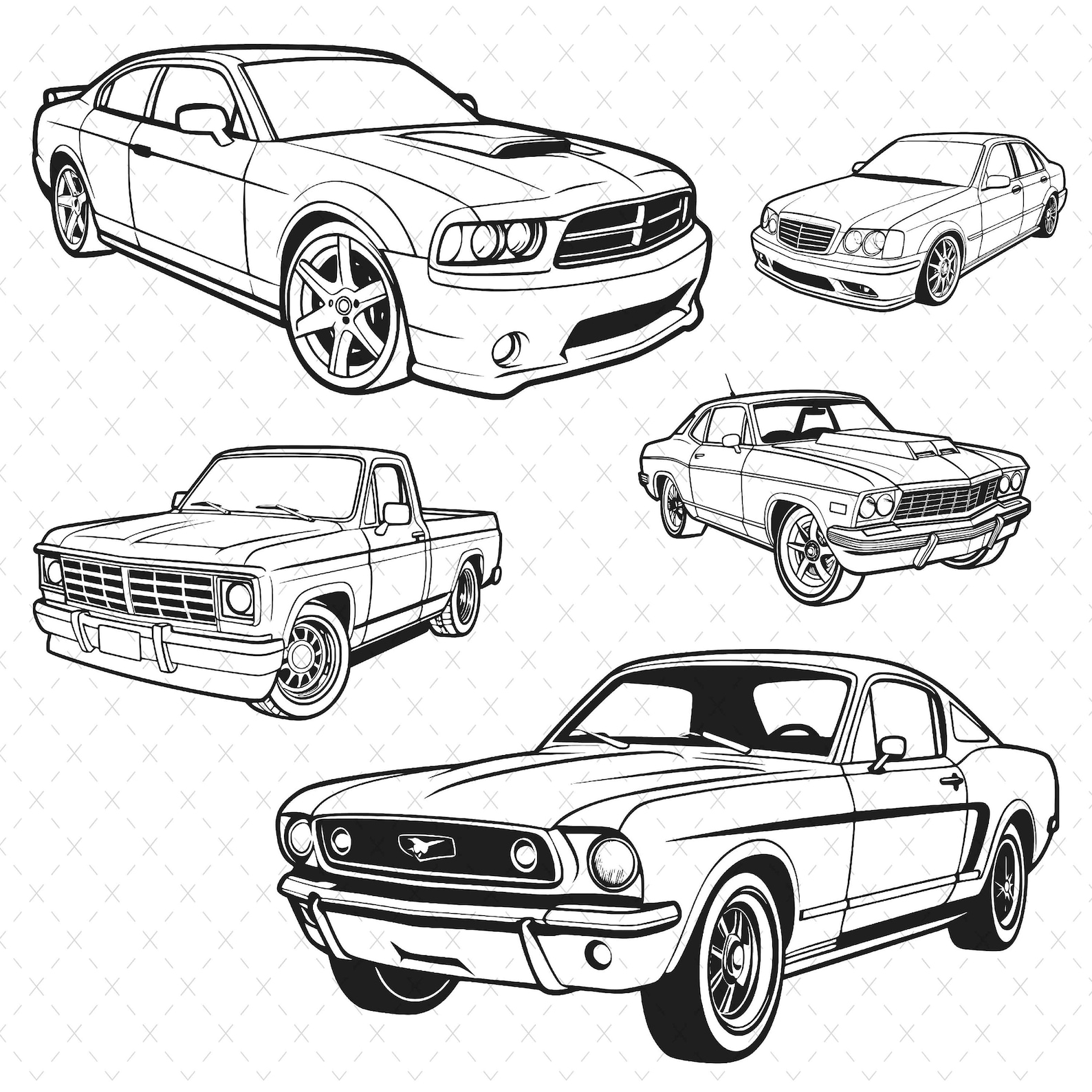 100 Modified Cars Coloring Pages PDF, JPG, Relaxing Fun Coloring Pages ...