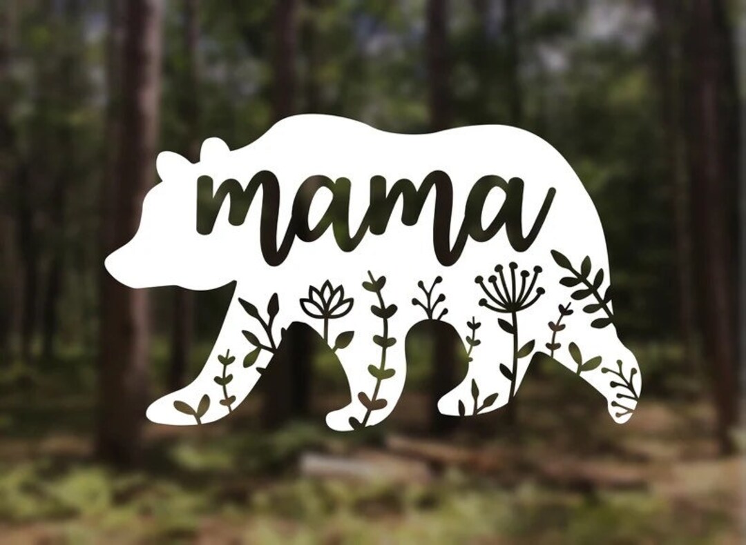 Mama Bear Car Decal Window Cling Permanent Adhesive Vinyl - Etsy