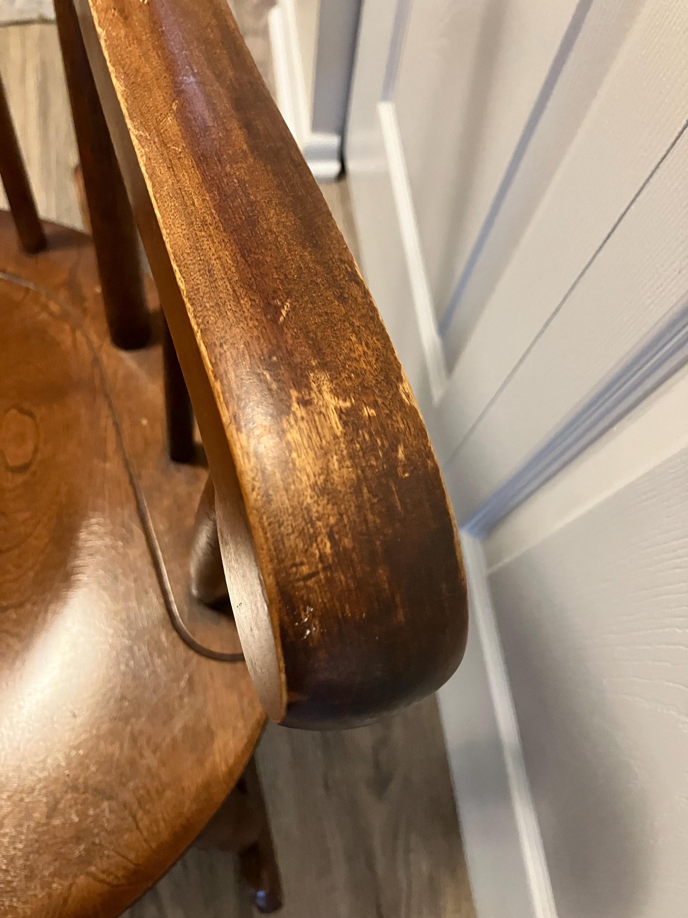 Elegant Nichols & Stone Bowed Back Rocking Chair With Original Sticker ...