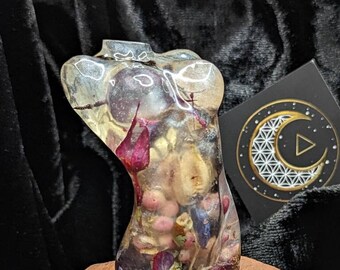 Resin and Floral Woman Body - Etsy