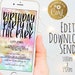 Paperless Electronic Party in the Park Birthday Invitation - Etsy UK
