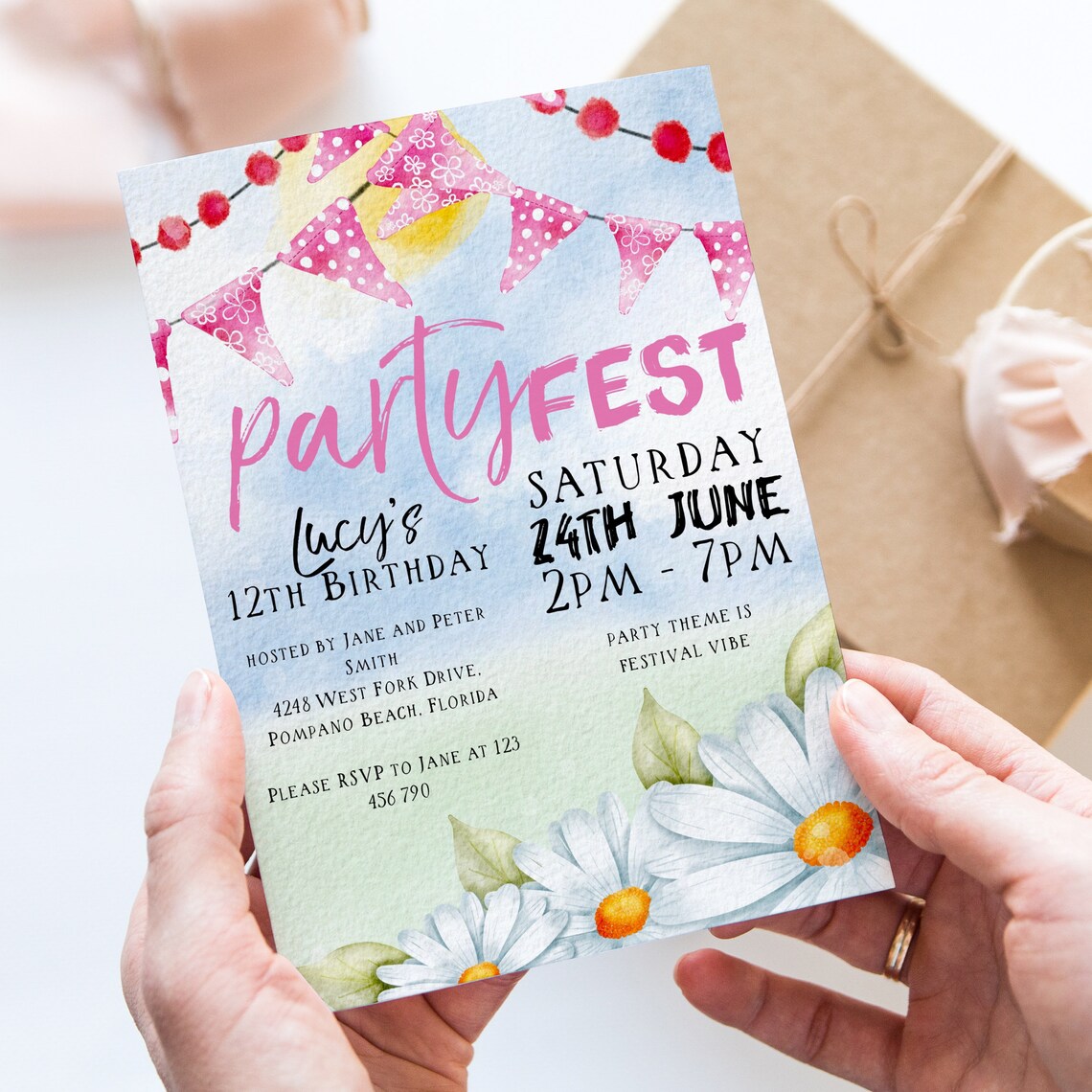 Partyfest Festival Theme Birthday Invitations Editable - Etsy