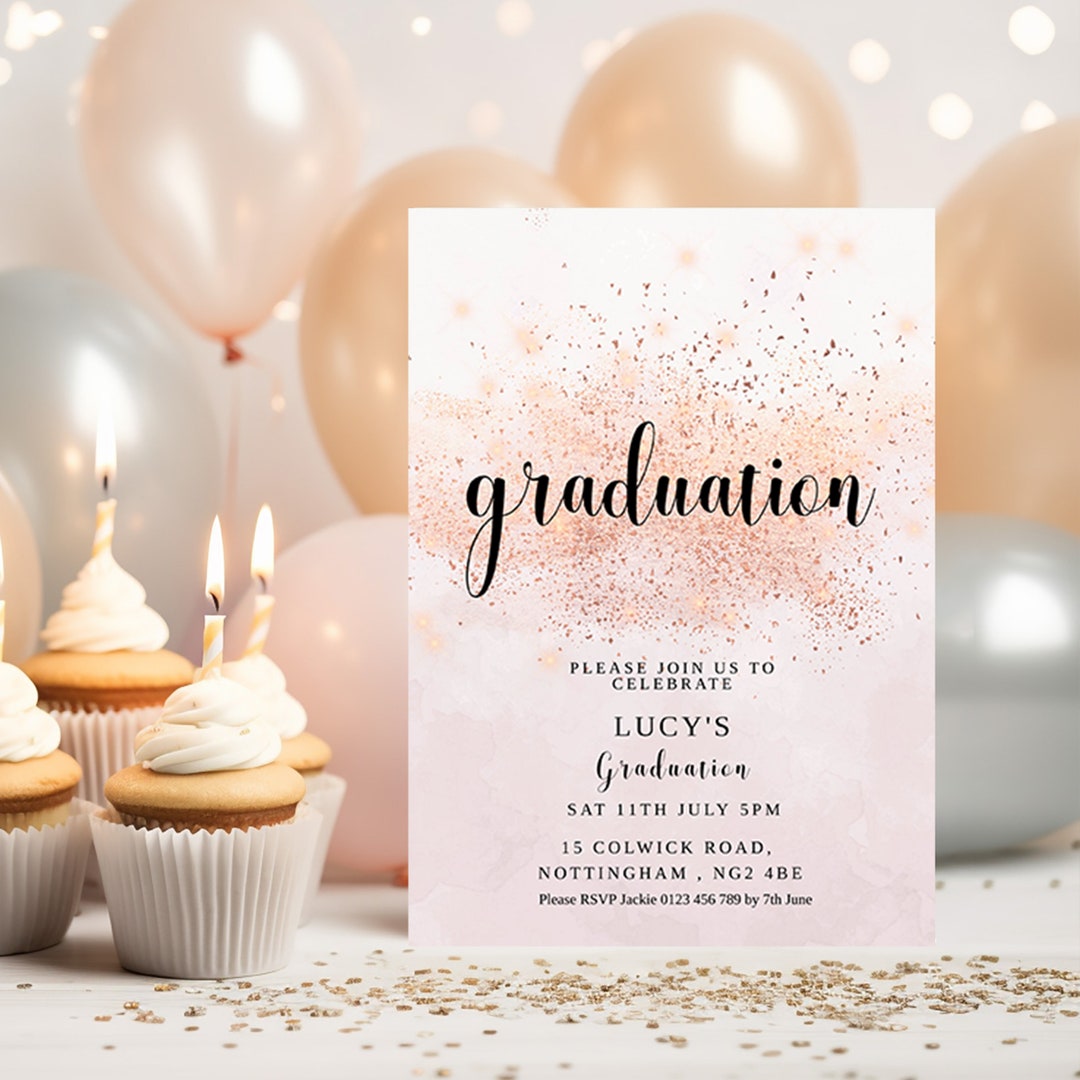 Graduation Party Invitation Instant Download Editable Printable Collage ...