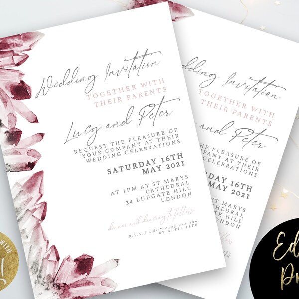 Geode Wedding - Etsy