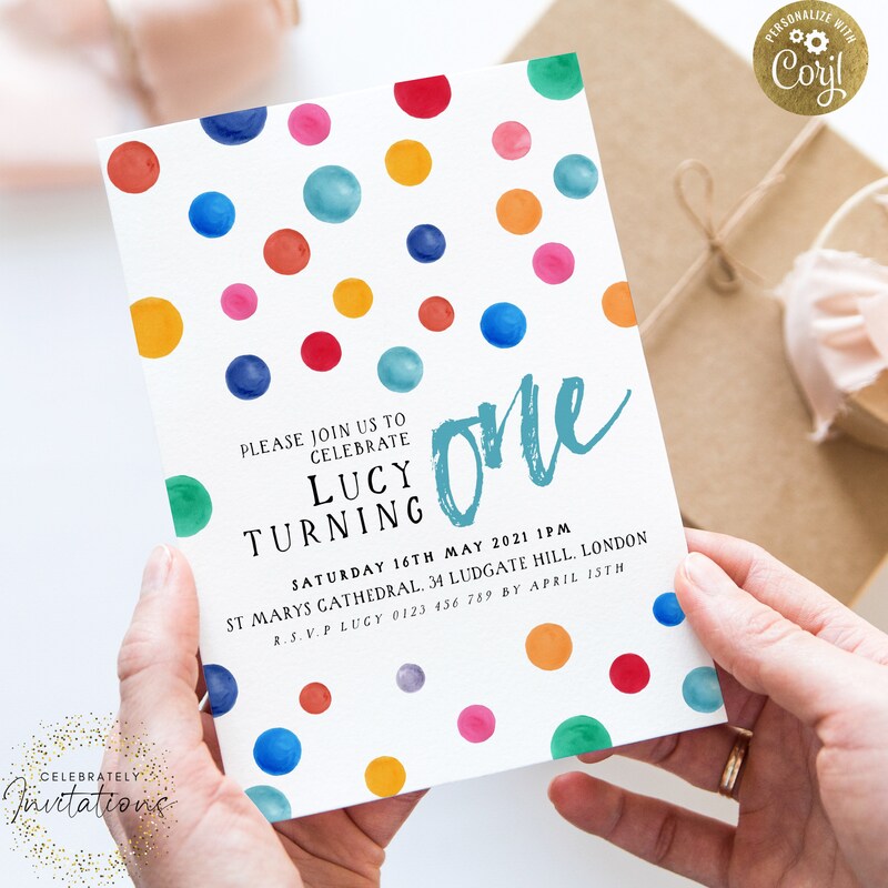 Polka Dot 1st - Etsy