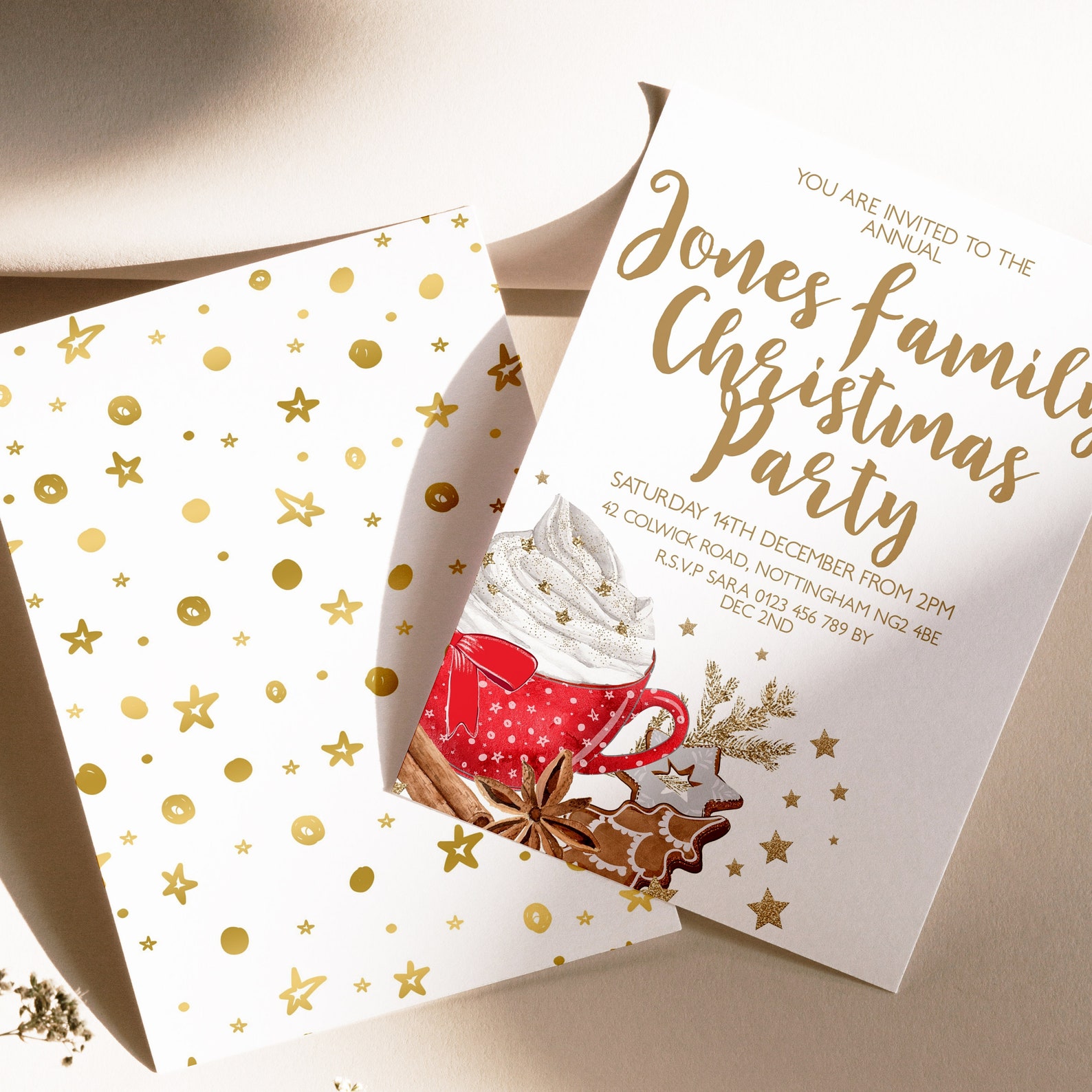 Editable Christmas Party Invitation Editable Invitation | Etsy