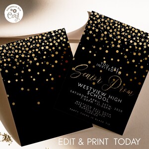 Senior Prom Invitations and Tickets Award Night Invite Event Invite ...