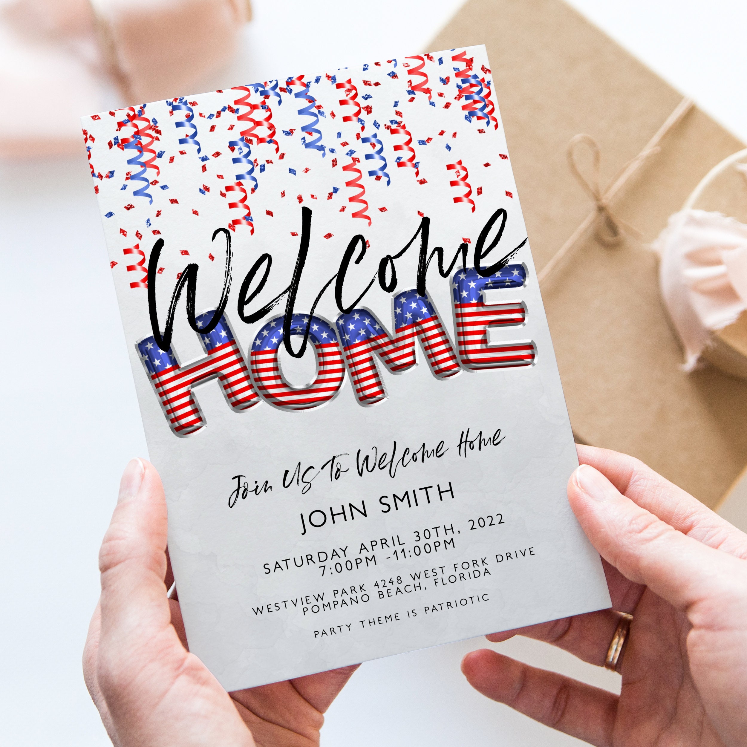 Welcome Home Invitation Military Welcome Invite Homecoming - Etsy