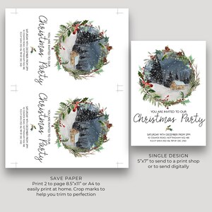 Editable Christmas Party Invitation Editable Invitation Template ...