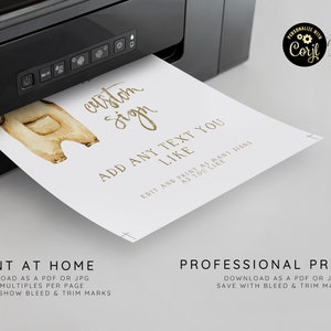 Editable Boho Sign Boho Gender Neutral Baby Shower Signs Printable ...