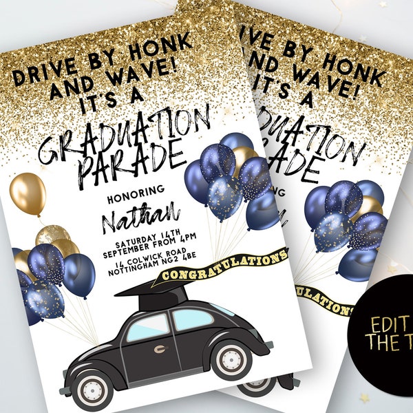 Drive by Graduation Party Invite - Etsy